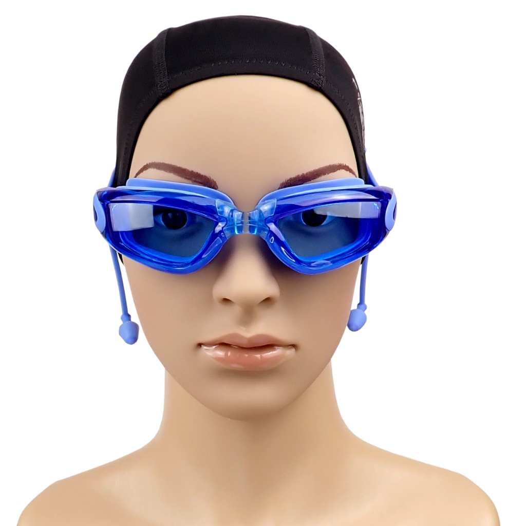 Prosun Silicone Swim Swimming Goggles with Conjoined Earplugs for ...