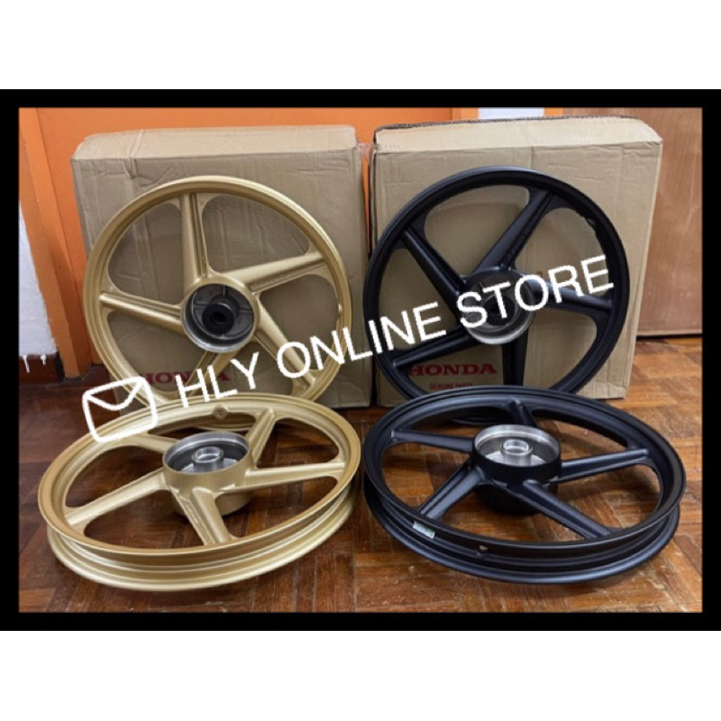 Sport Rim HONDA EX5 Dream / Wave 100 Wave100 Original Honda HITAM / EMAS Roda Sport Rim Original ...
