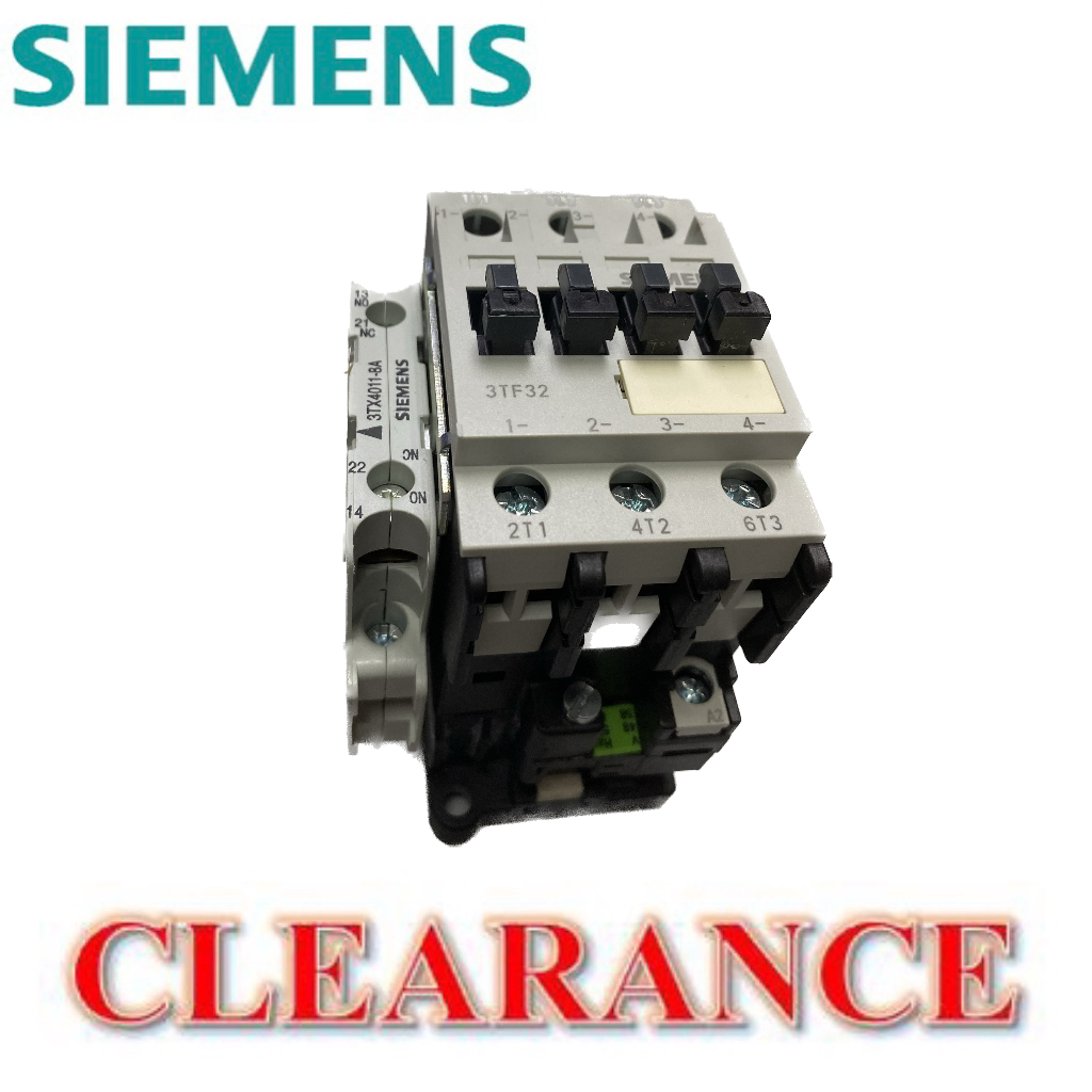 SIEMENS CONTACTOR 3TF32 11-0XH0 AC 48V 50Hz/58V 60Hz 11E 1NO+1NC ...