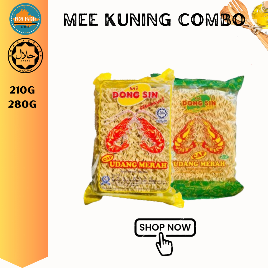 DONG SIN COMBO DEALS JIMAT MEE KUNING KERING TAWAU SABAH ( 210G + 280G ) | Shopee Malaysia