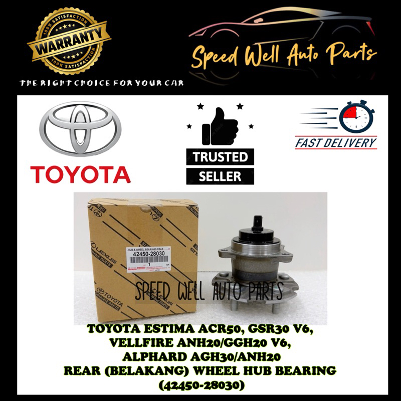 TOYOTA ESTIMA ACR50, GSR30 V6, VELLFIRE ANH20, GGH20 V6, ALPHARD AGH30 ...