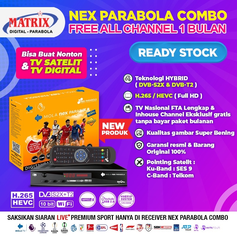Nexparabola Combo Ku-Band C-Band Palapa D SES 9 Ku-Band | Shopee Malaysia