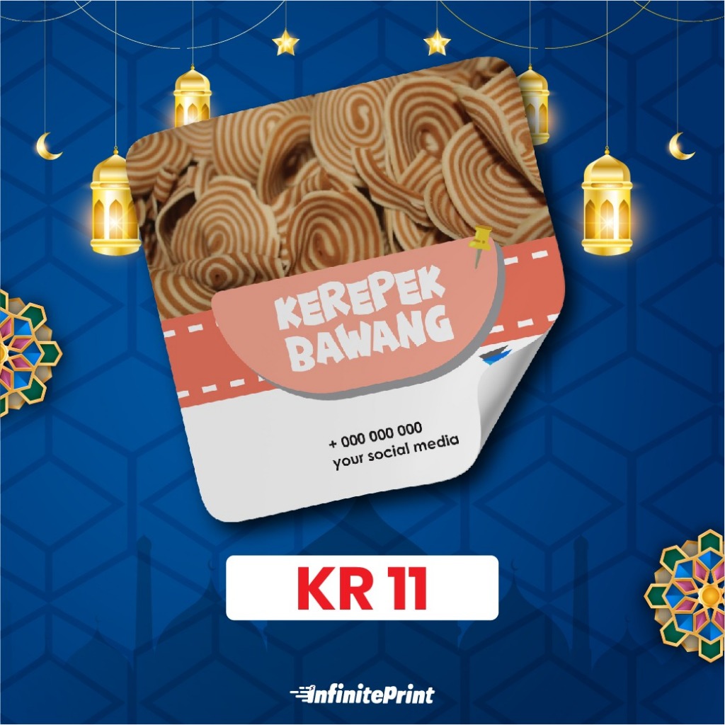 Kuih Raya Sticker Label Product - 3cm / 4cm / 5cm / 6cm / 7cm / 8cm ...