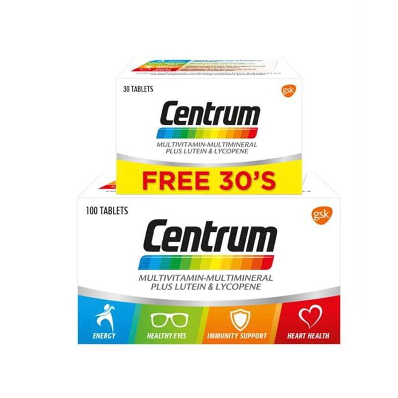 Centrum Multivitamin Plus Lutein & Lycopene 100s FREE 30s | Shopee Malaysia