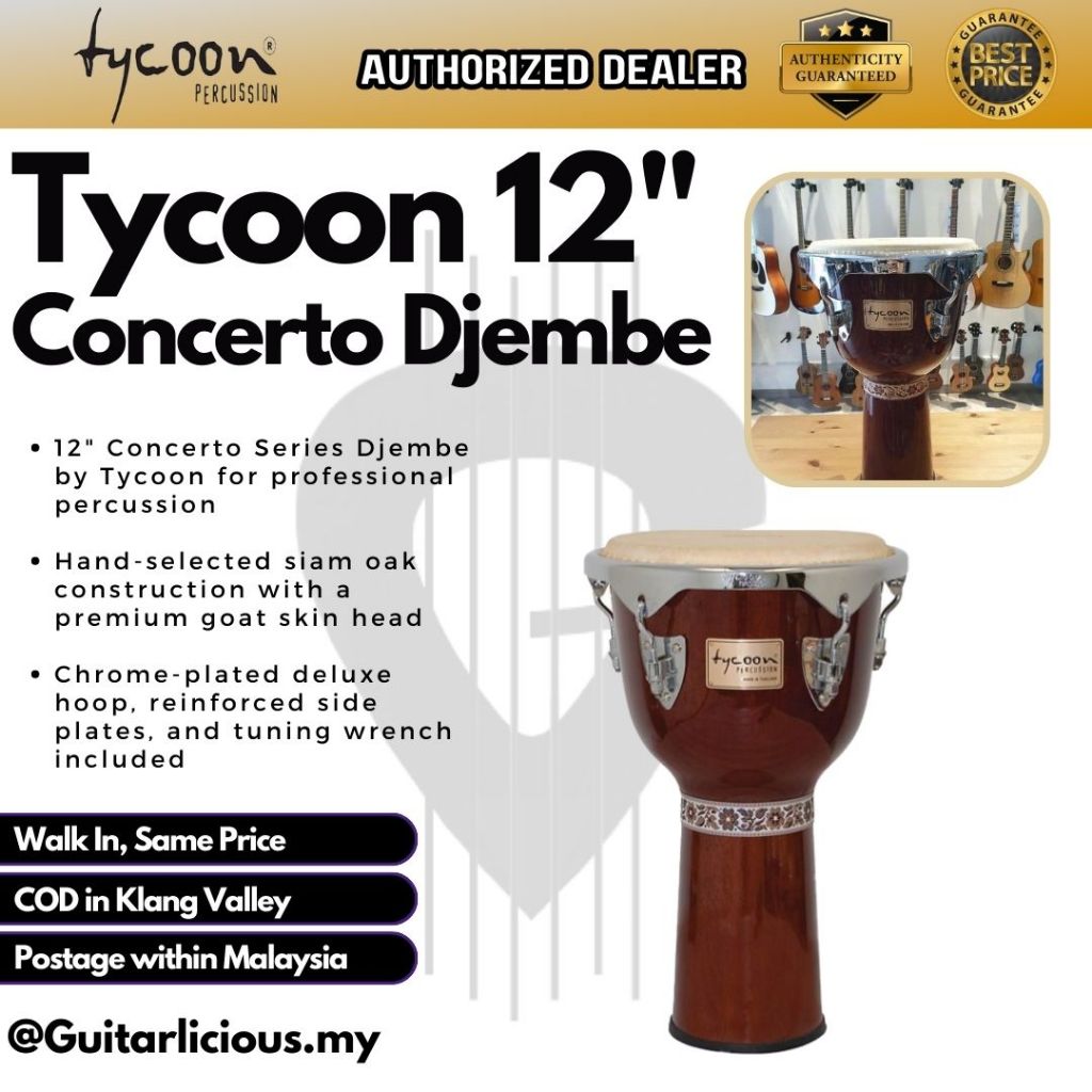 Tycoon 12" Concerto Series Djembe ( TJ-712Cm ) Traditional Music ...