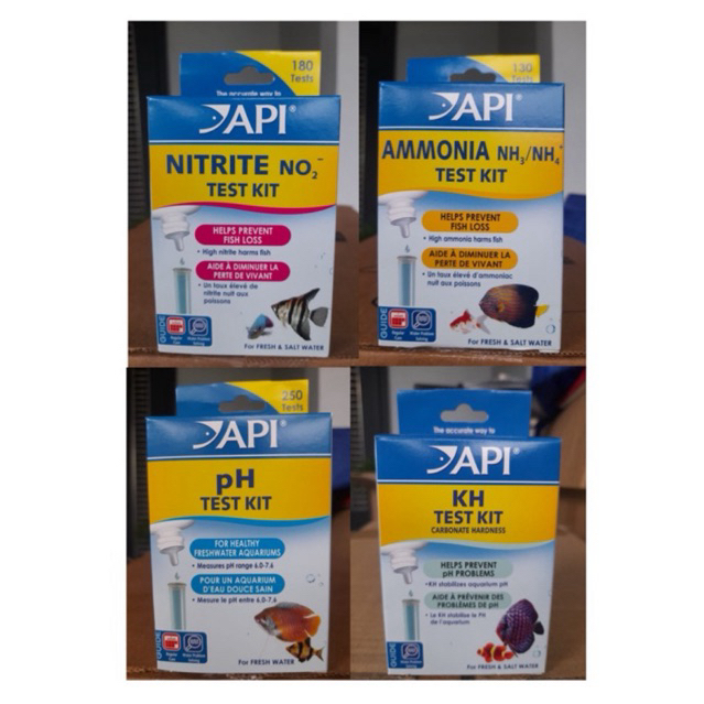 API Test Kit Ammonia pH Nitrite KH Water hardness Test Kit | Shopee ...