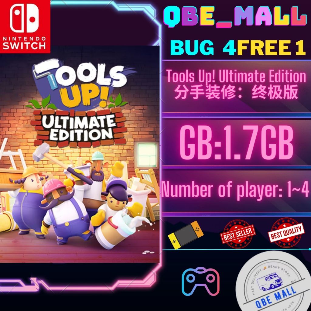 Tools Up! Ultimate Edition 分手装修：终极版 (Nintendo switch) DigitalDownload ...