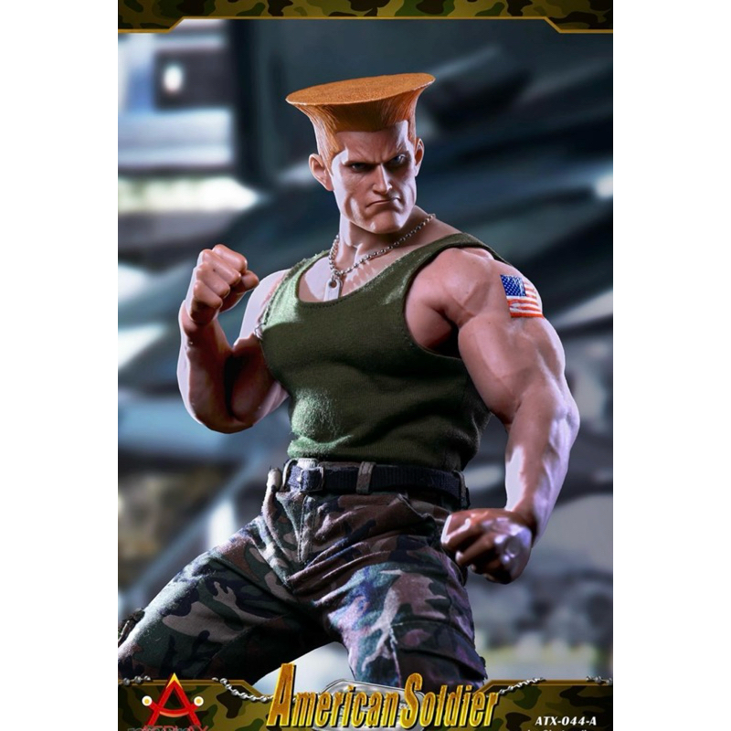 (DISPLAYED FIGURE) 1/6 SCALE ACPLAY AMERICAN SOLDIER STREET FIGHTER II ...