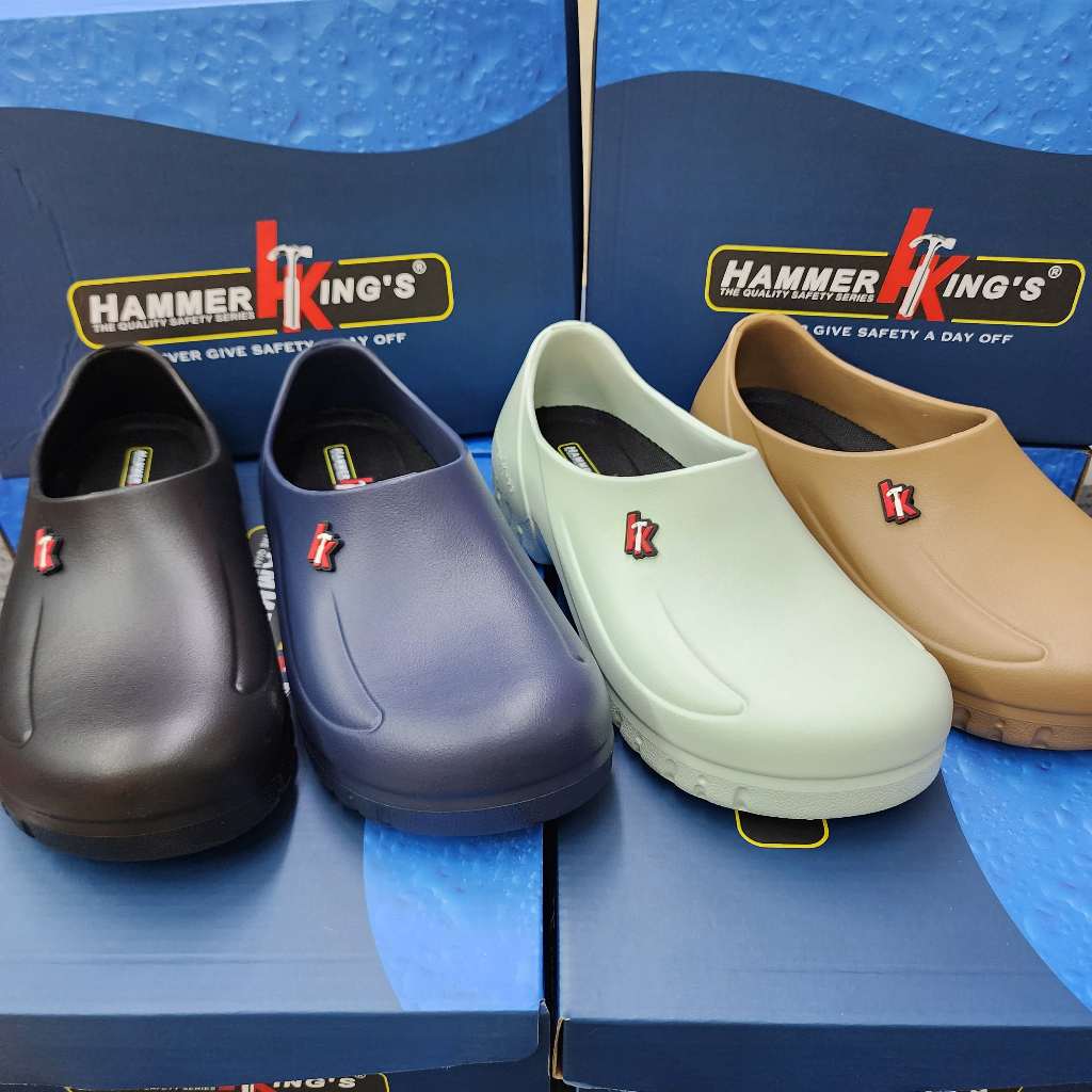 HammerKing 3001 Safety Clog shoes (No Steel) Kitchen Lab Shoes Green ...