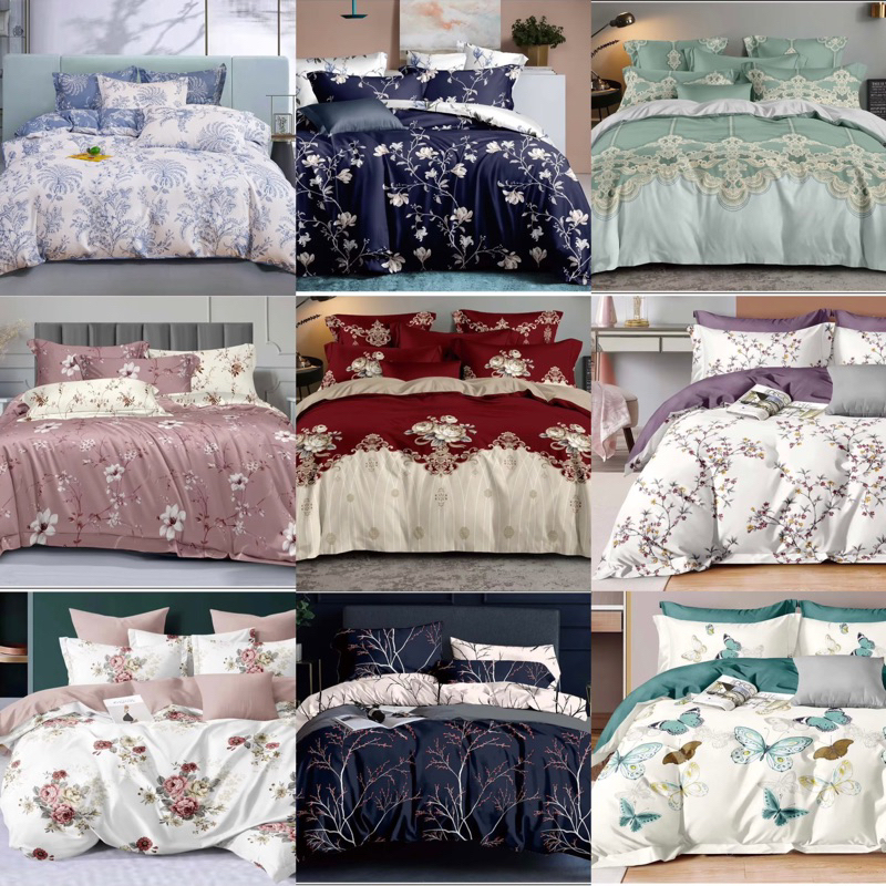 7 IN 1 SET CADAR WITH COMFORTER QUEEN King SAIZ.100%cotton | Shopee ...