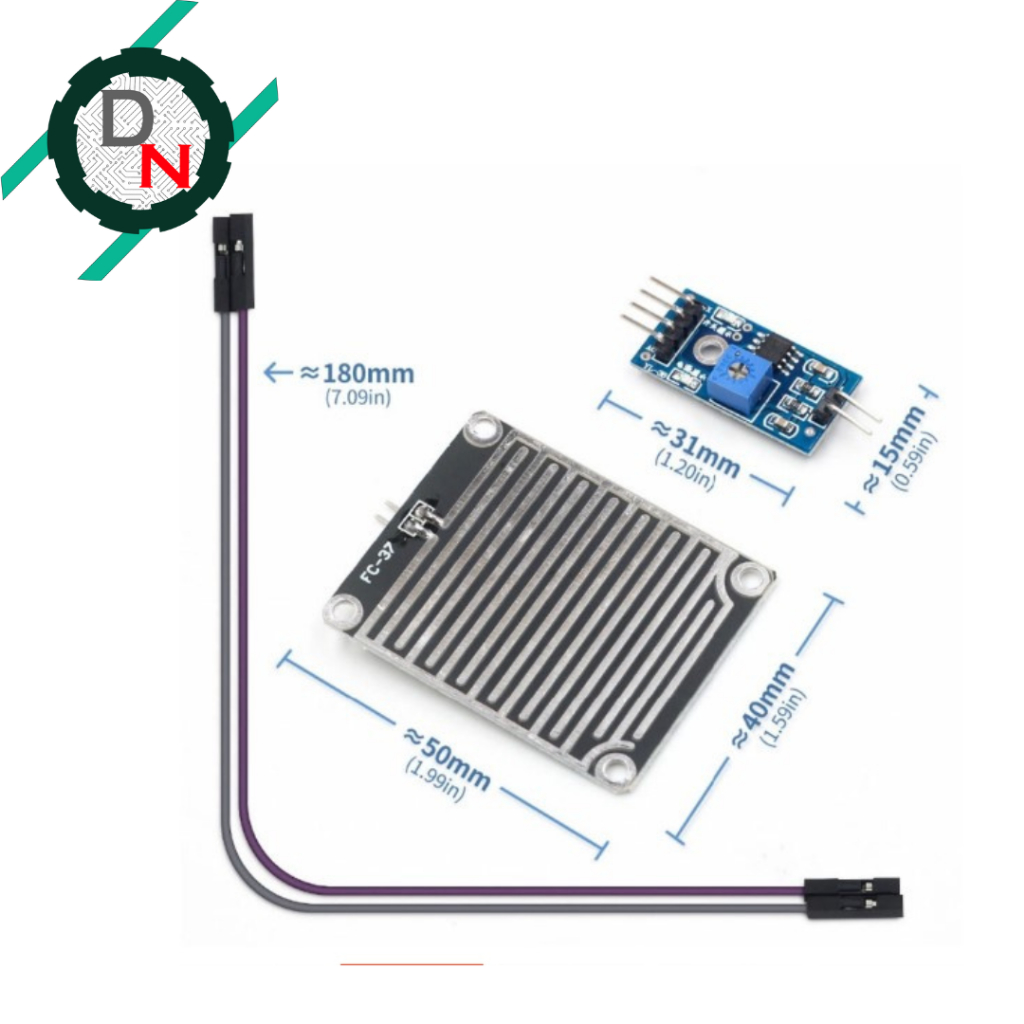 1set/lot Snow/Raindrops Detection Sensor Module Rain Weather Module Humidity For Arduino ...
