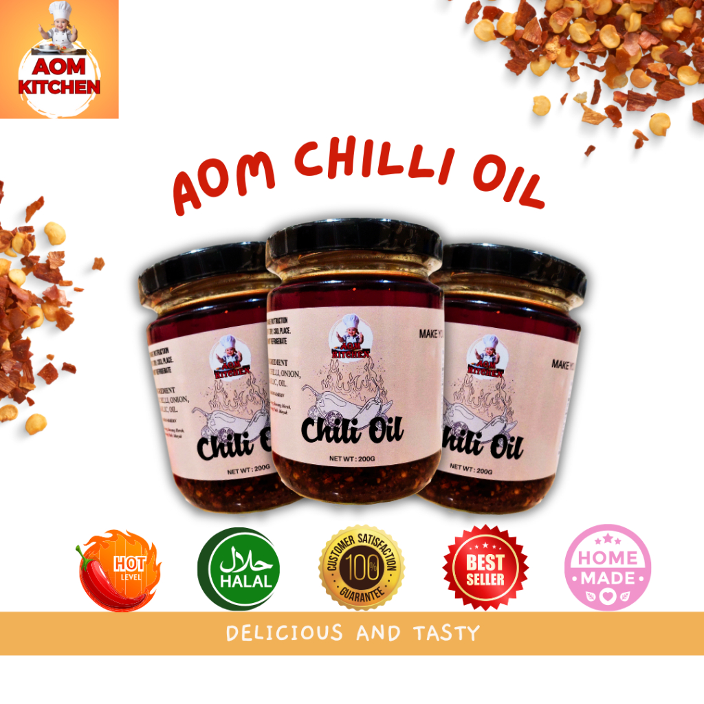 AOM CHILI OIL By AOM KITCHEN (HALAL) | Shopee Malaysia