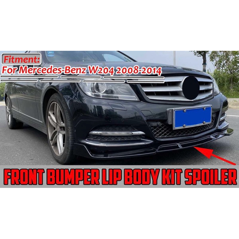 Mercedes Benz W204 2012 2013 2014 Avantgrade front side rear bumper lip ...