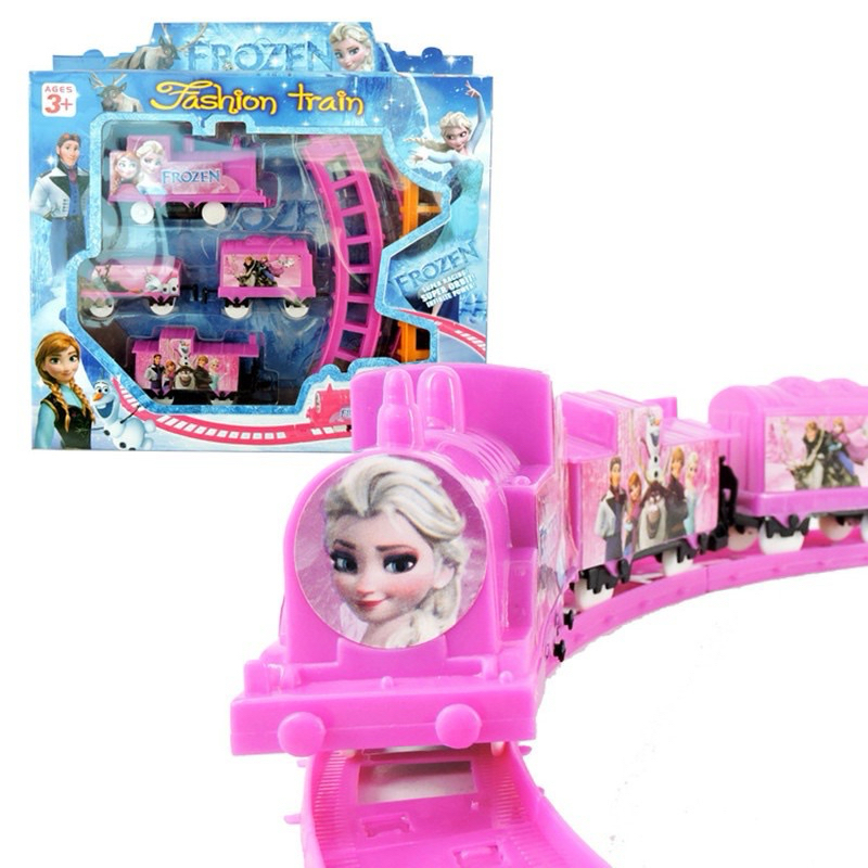 Toy train Moving Frozen & Thomas Electric Train set Railway | Shopee ...