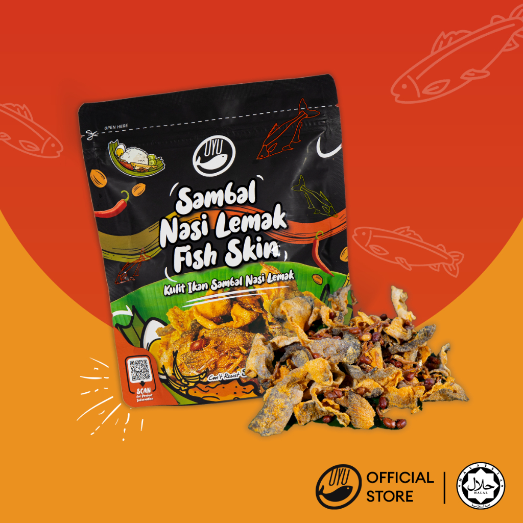 OYU Sambal Nasi Lemak Fish Skin (70g) Kulit Ikan Halal | Shopee Malaysia