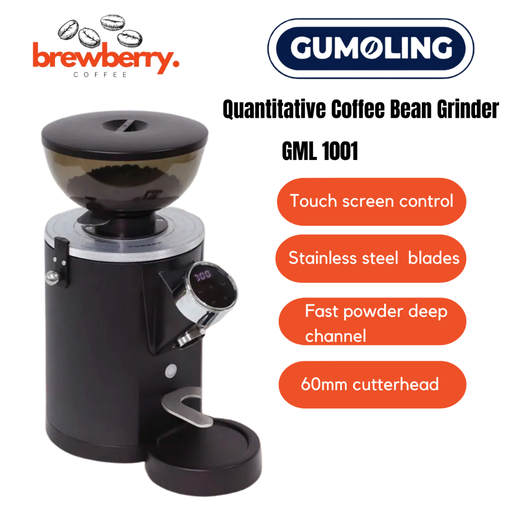 GUMOLING GML1001 Commercial Dosing Coffee Grinder 60MM Stainless Steel ...