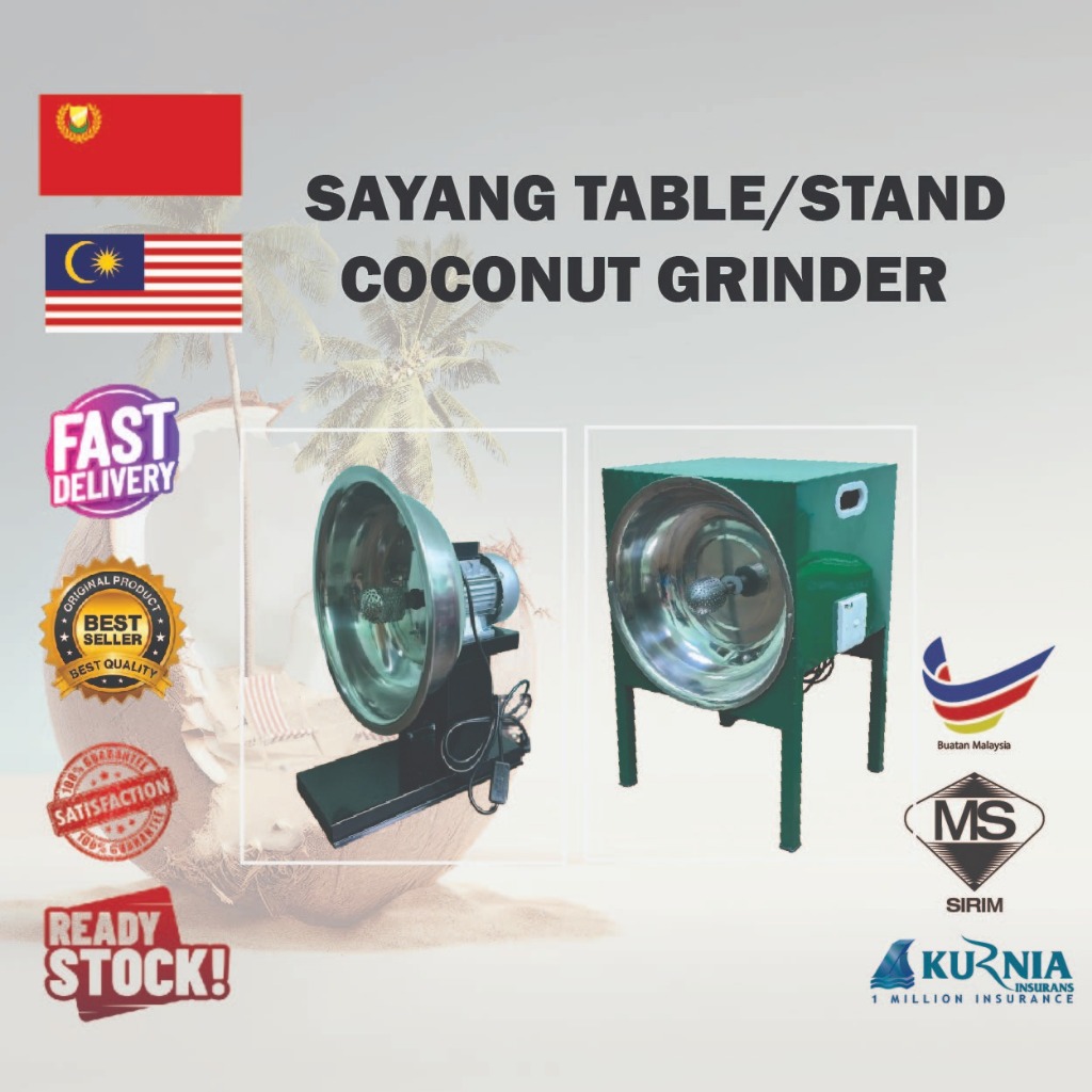 SAYANG LIGHT DUTY/HEAVY DUTY Electric COCONUT GRINDER Scraper Mesin ...