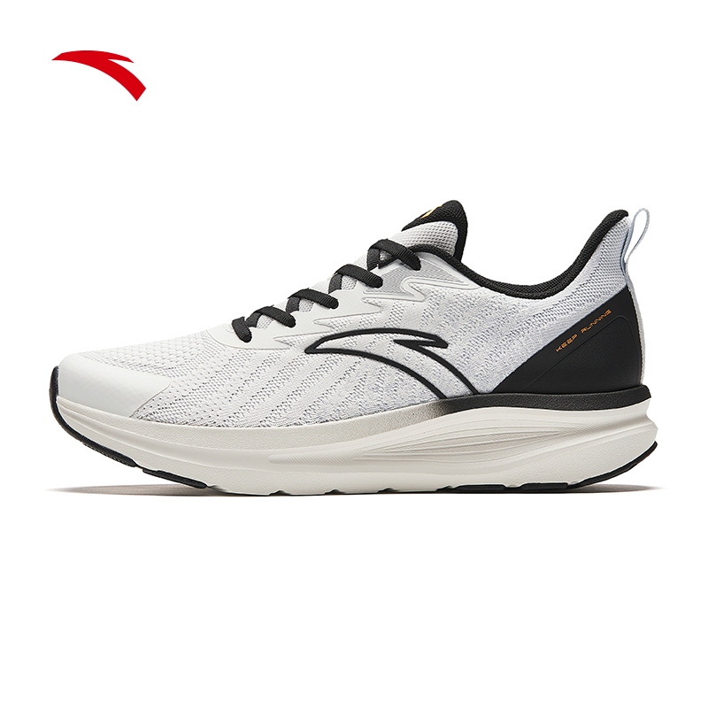 ANTA Men FLOW RUNNING SHOES 812345538-2 White/Grey/Black (Kasut Larian ...