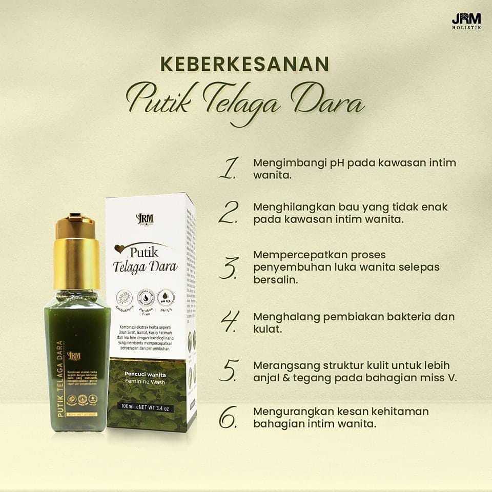 Putik Telaga Dara JRM Jamu Ratu Malaya pencuci wanita feminine wash ...