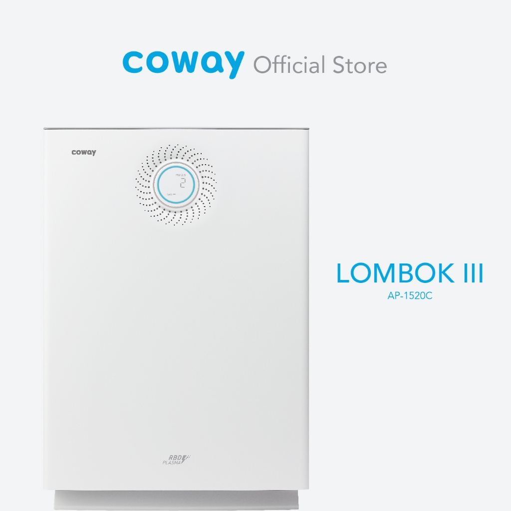 Coway LOMBOK III Air Purifier with Copper Hepa Filter, Stronger Air ...