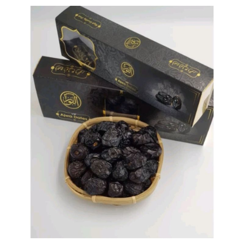 ALNOOR AJWA DATES VIP 500G PREMIUM IMPORTED FROM MADINAH (KURMA AJWA ...