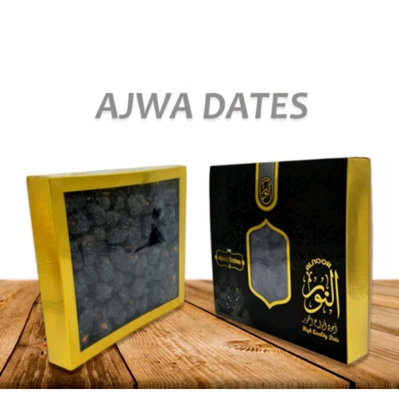 ALNOOR AJWA DATES VIP 1KG PREMIUM IMPORTED FROM MADINAH (KURMA AJWA VIP ...