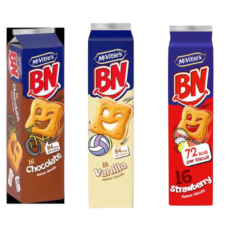 McVitie's BN Biscuits Chocolate • Vanilla • Strawberry 285gram | Shopee ...