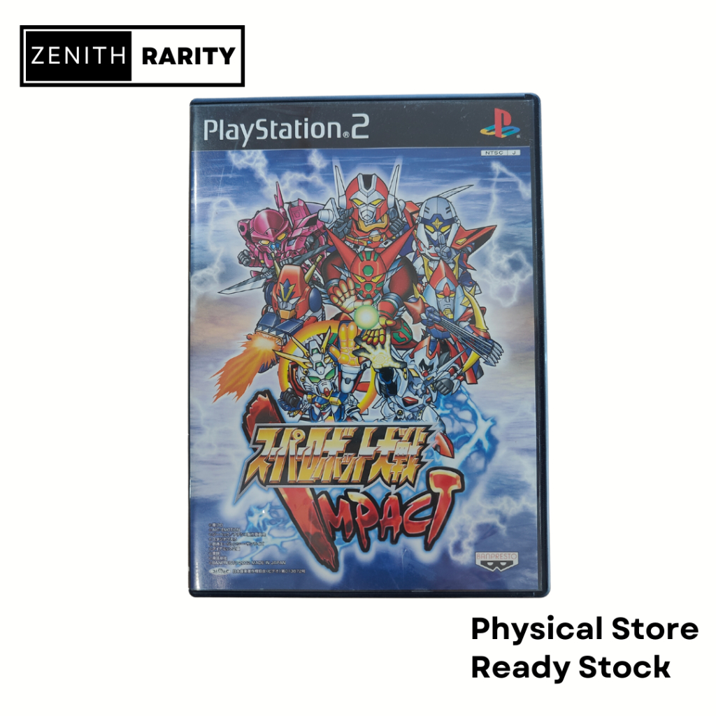 Zenith Rarity Sony Playstation 2 PS2 game Super Robot Wars Impact ...