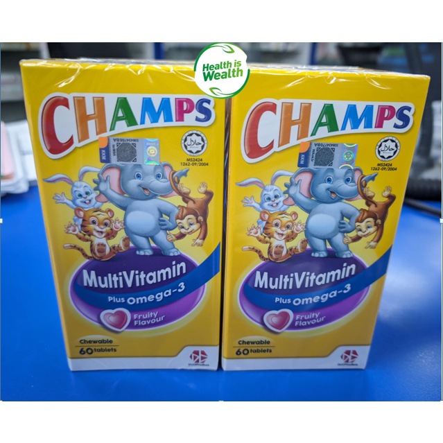 Champs M Omega-3 60's [exp: 6/26] | kesihatan mata & otak, multivitamin ...