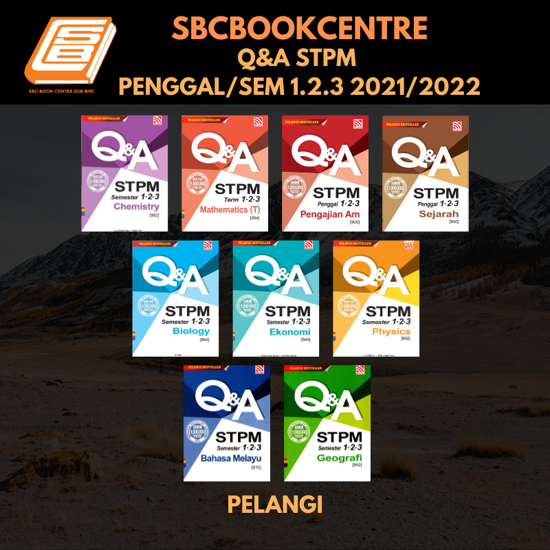 [SBCB] Buku Rujukan : Q&A STPM Penggal/Semester 1.2.3 (2021/2022) | Shopee Malaysia