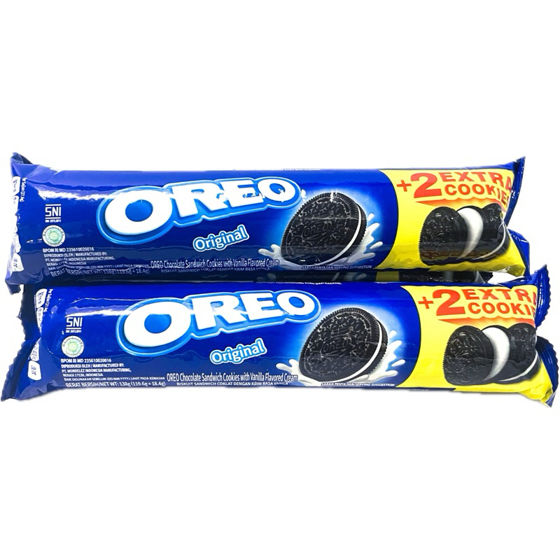 Oreo Sandwich Cookies Original Vanila , Biskuit Oreo 119.6g | Shopee ...