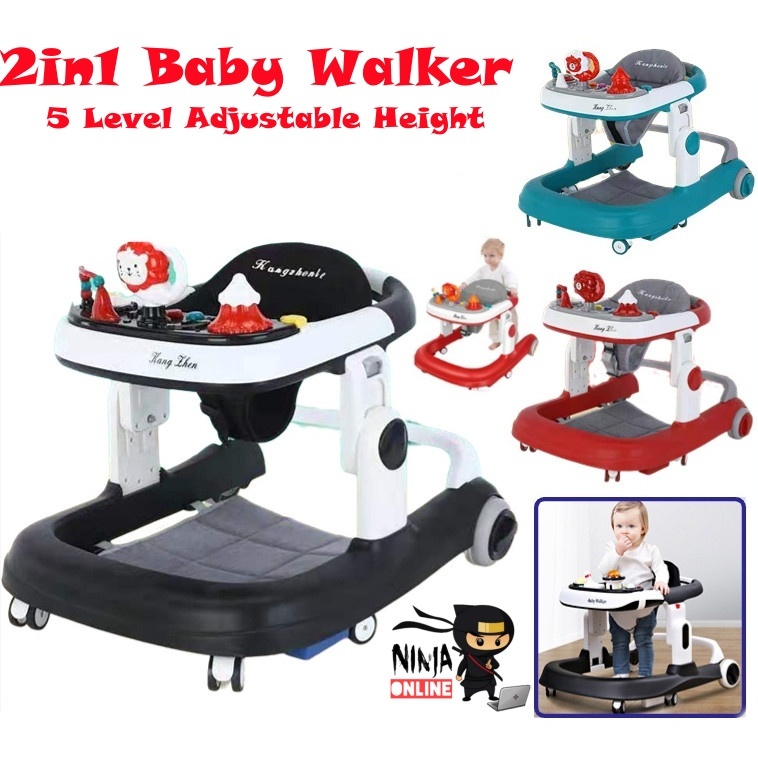 Ready Stock Premium Foldable Baby Walker Baby Walker With Music Walker ...