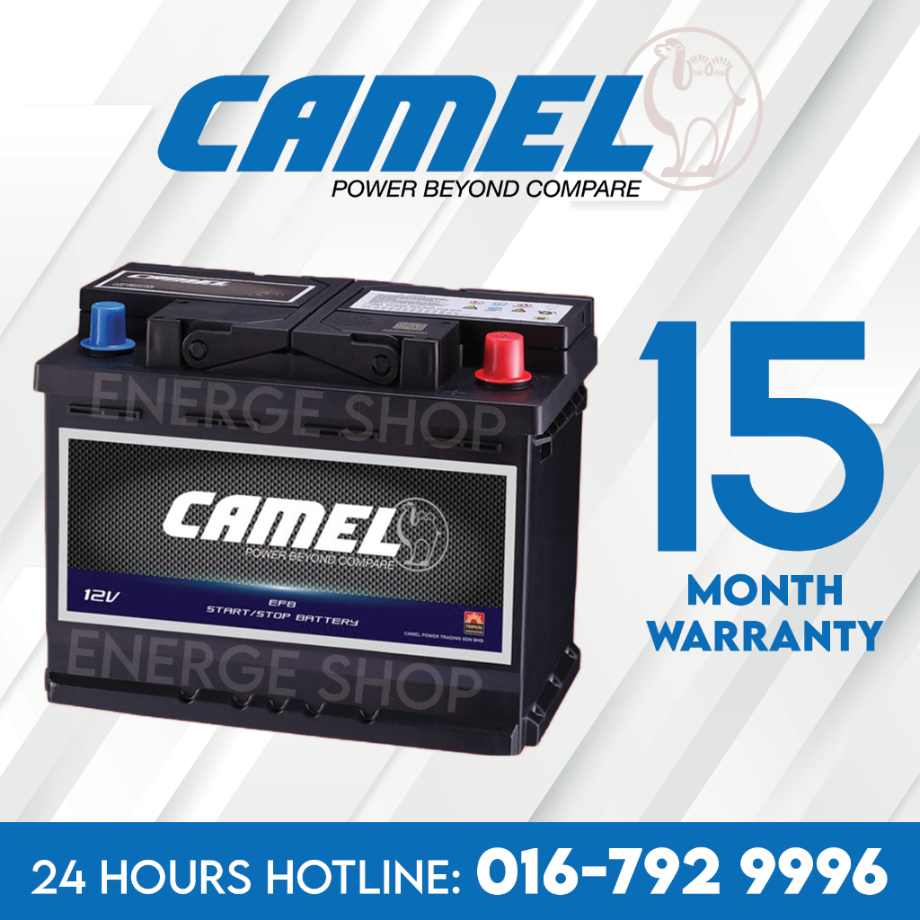 [ Free Installation ] CAMEL EFB Q85 | 120D23L | Q85L | Car Battery Start Stop Mazda Skyactiv ...