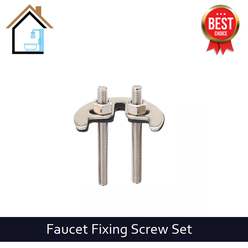 (Model:0004-2) Stainless Steel Faucet Mixer Tap Fixing Parts Double ...