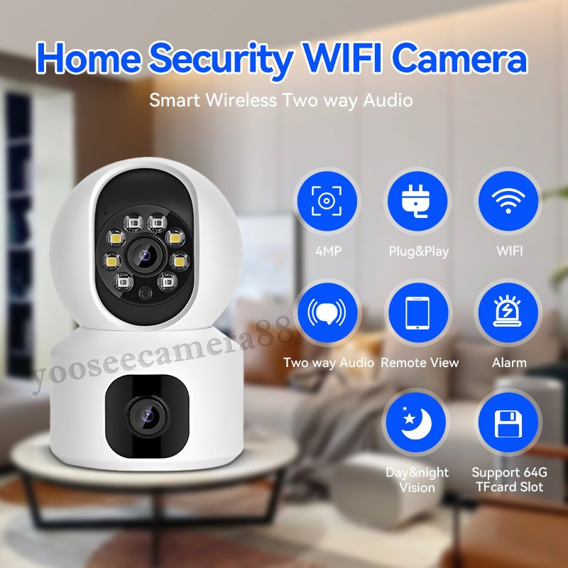 Yoosee 4MP Dual lens /Wireless Wifi Smart CCTV Camera | Shopee Malaysia