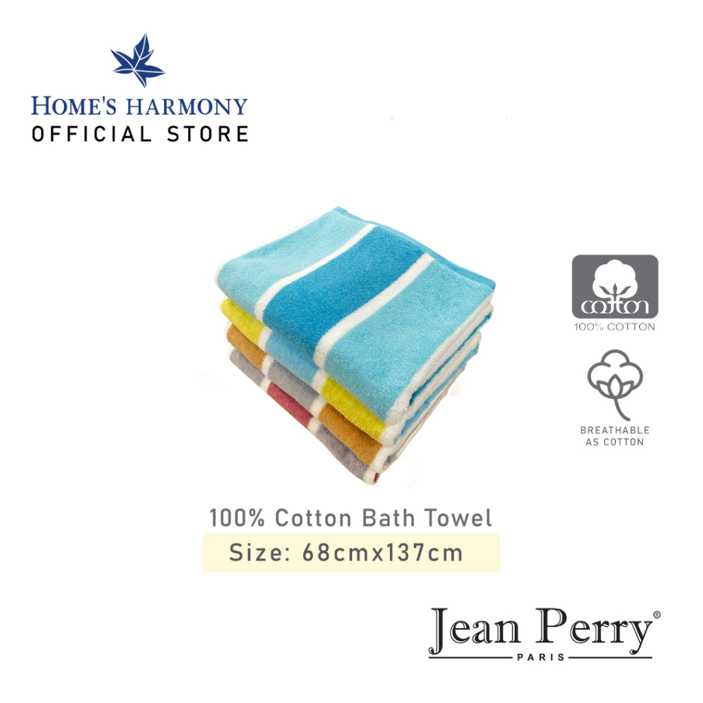 Jean Perry Power Bath Towel 100% Cotton 27" X 54" | Shopee Malaysia