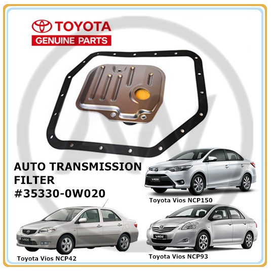 Original Toyota Vios 1.5 NCP42 NCP93 NCP150 (NON CVT) 2002-2016 ATF Auto Transmission Filter Set ...