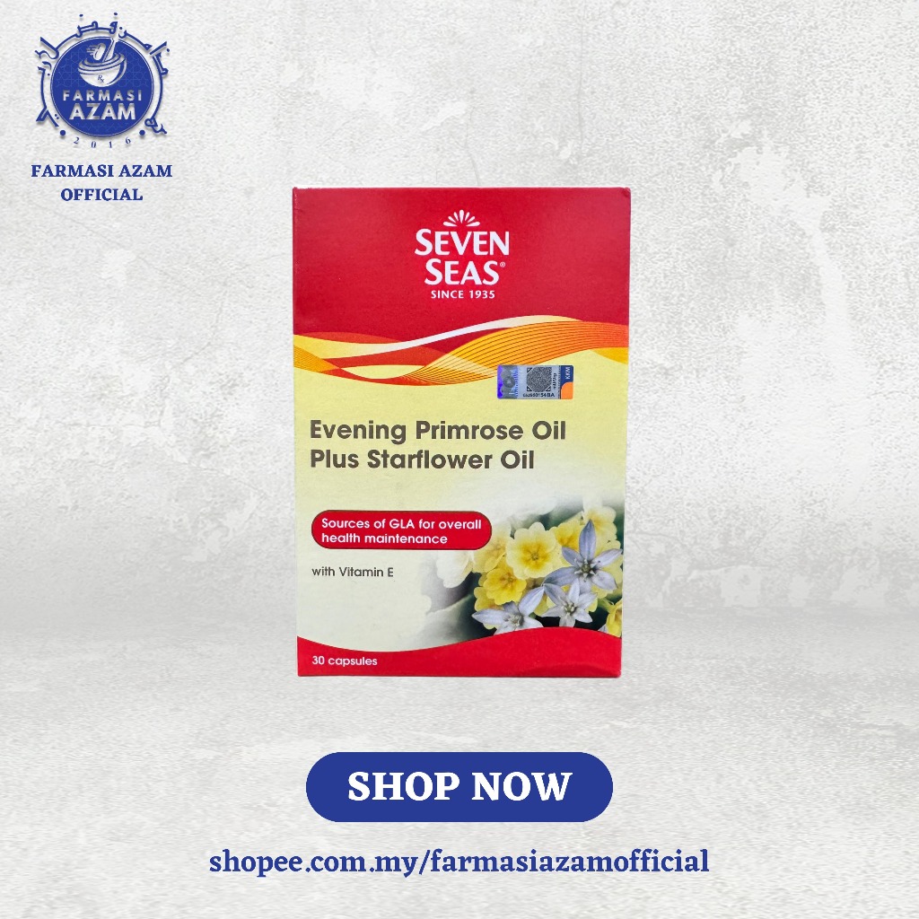 SEVEN SEAS EVENING PRIMROSE OIL PLUS STARFLOWER OIL WITH VITAMIN E ...