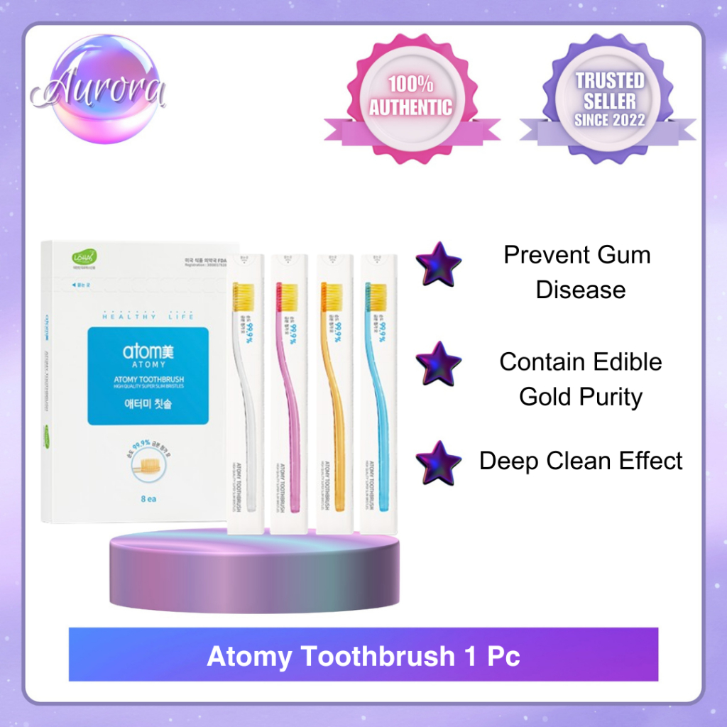 ATOMI Antibacterial Adult Toothbrush - Super Slim Brush x 1pc | Shopee ...
