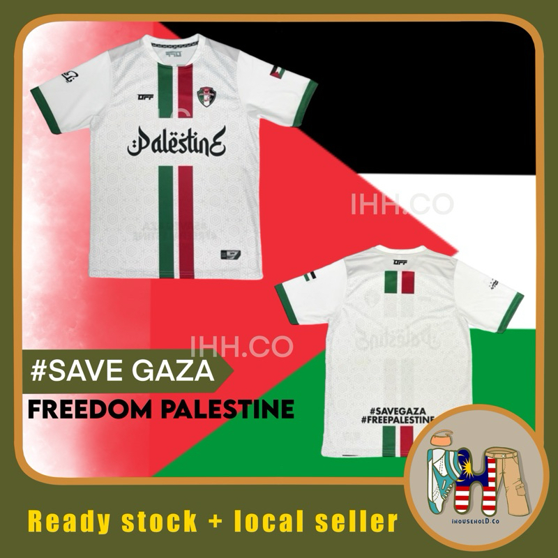 Palestine JERSEY Soccer Bola Sepak Futsal Muslim Sportwear Save Gaza ...