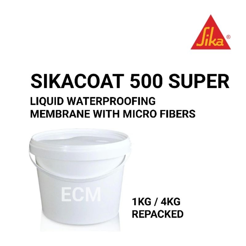SIKACOAT 500 SUPER (4KG & 1KG REPACKED) Waterproof Liquid Membrane ...