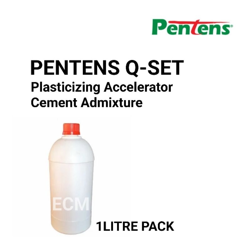 PENTENS Q-SET (1LITRE REPACKED) Plasticising Accelerator Cement ...