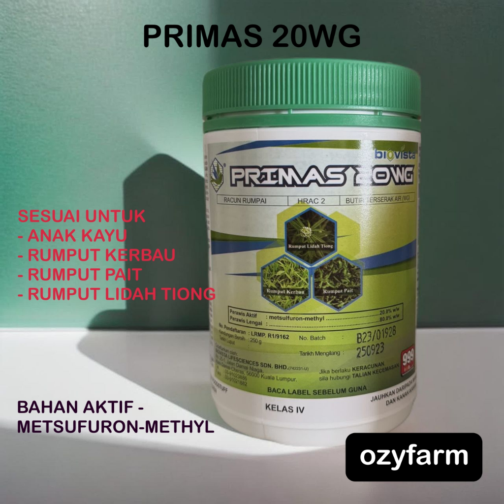 Racun rumput Primas 20wg herbicide sama macam ally kenlly racun anak ...