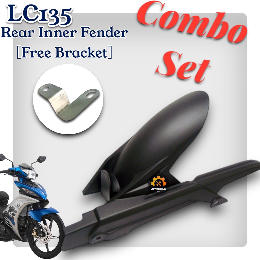 REAR INNER FENDER WITH BRACKET LC 135 V1 - V8 ( COMBO SET ) | Shopee ...