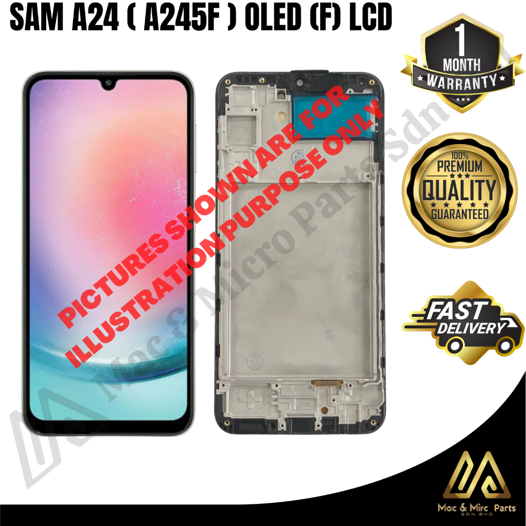 SAMSUNG A24 ( A245F ) ( OLED ) ( FRAME ) Fullset LCD HIGH PREMIUM ...
