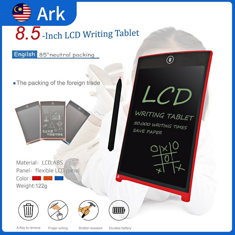 Ark 🇲🇾 8.5" Upgraded LCD Writing Tablet Pad [Partial Erase/ Full Erase ...