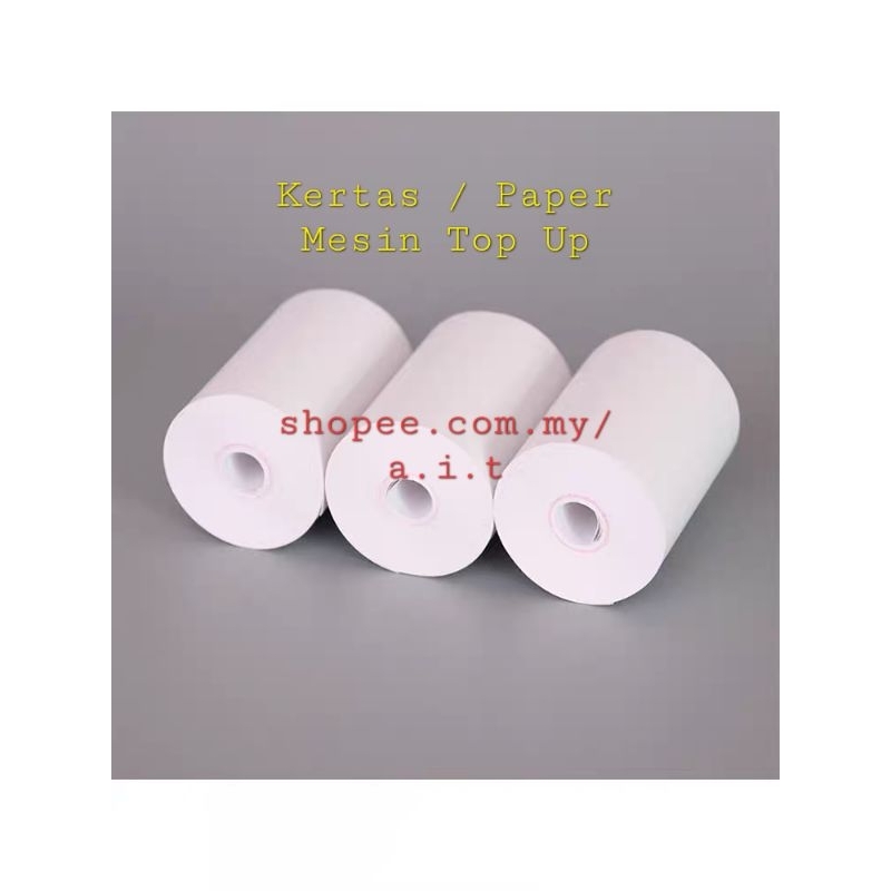 Kertas Paper Roll for Printermax Xpay SRS Top Up Machine Mesin Topup ...