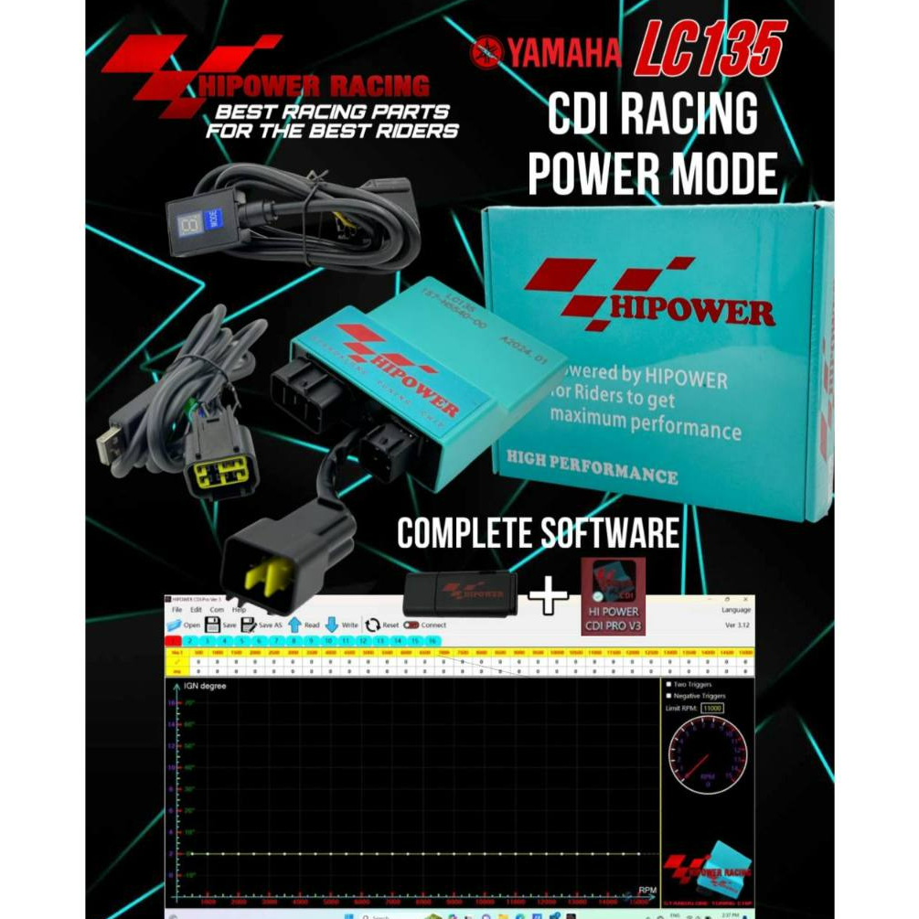 LC135 / LC 135 HIPOWER RACING CDI POWER MODE HI POWER ( FREE SHIPPING ...