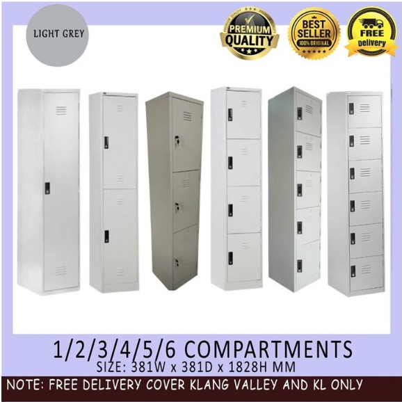 1/2/3/4/5/6 Compartments Steel Locker | Metal Cabinet | Staff Wardrobe ...