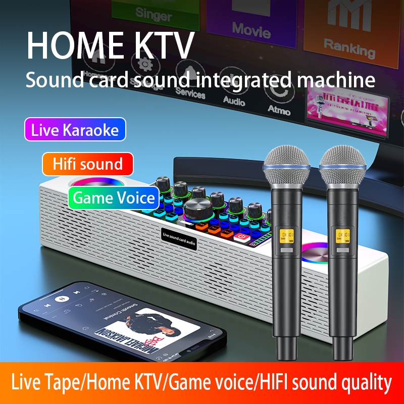 [Local Stock]bonkyo SY8 sound card audio all-in-one live broadcast ...